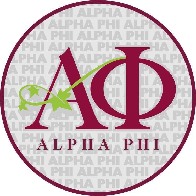Alpha Phi Mascot Round Decals SALE $4.95. - Greek Gear®