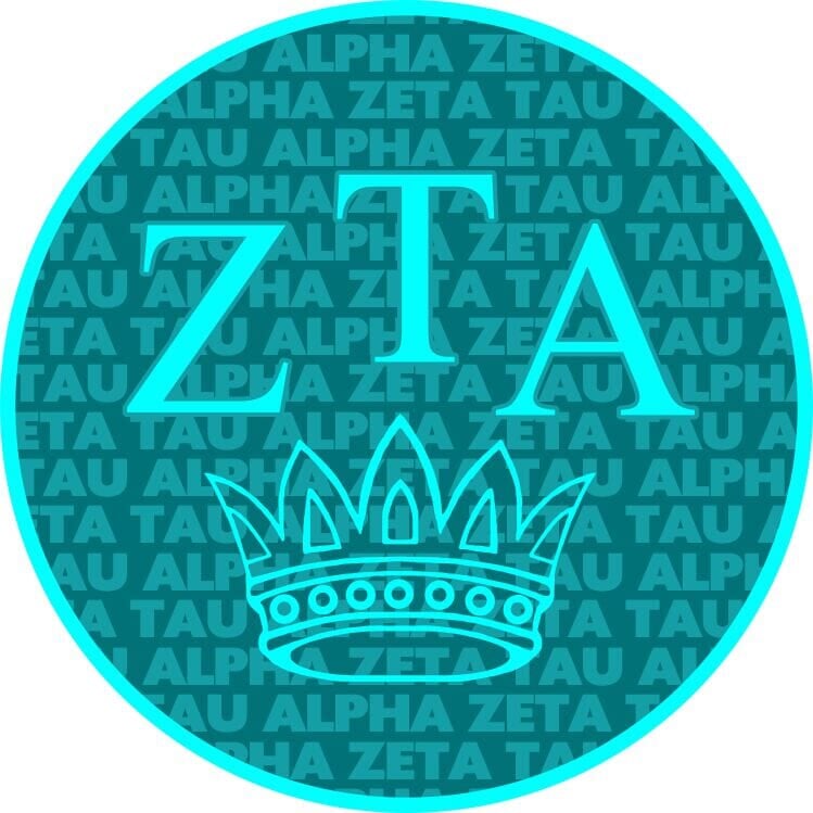 Zeta Tau Alpha Mascot Round Decals SALE $4.95. - Greek Gear®