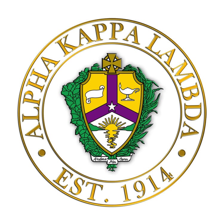 Alpha Kappa Lambda Circle Crest - Shield Decal SALE $6.95. - Greek Gear®