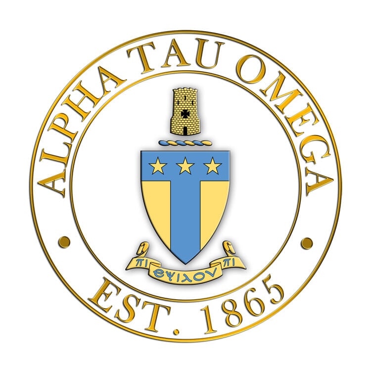 Alpha Tau Omega Circle Crest - Shield Decal SALE $6.95. - Greek Gear®