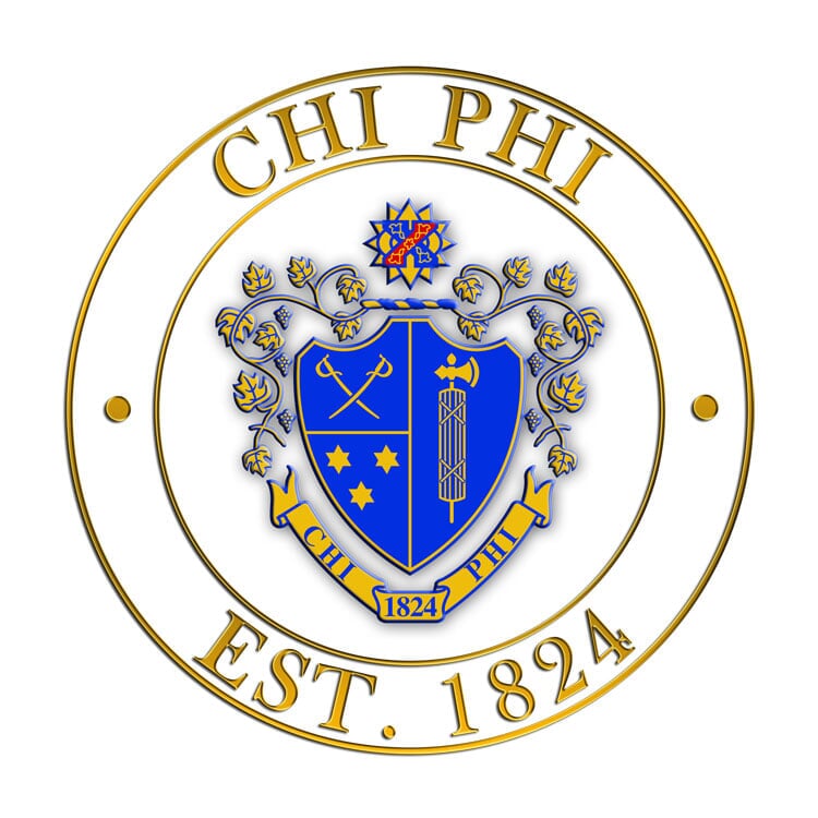 Chi Phi Circle Crest - Shield Decal SALE $6.95. - Greek Gear®