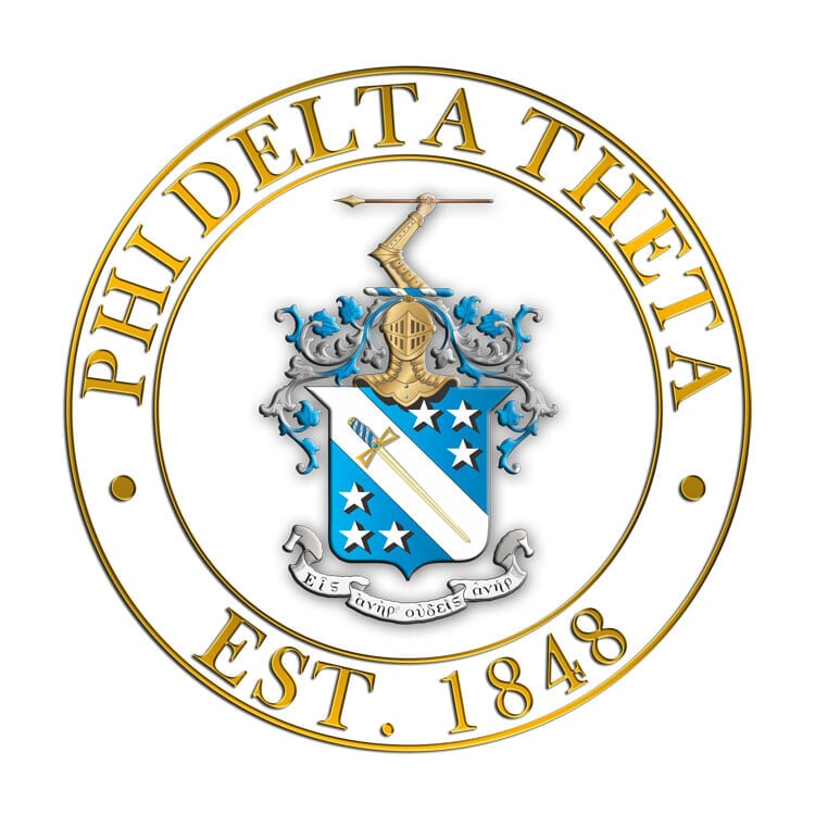 Phi Delta Theta Circle Crest - Shield Decal SALE $6.95. - Greek Gear®