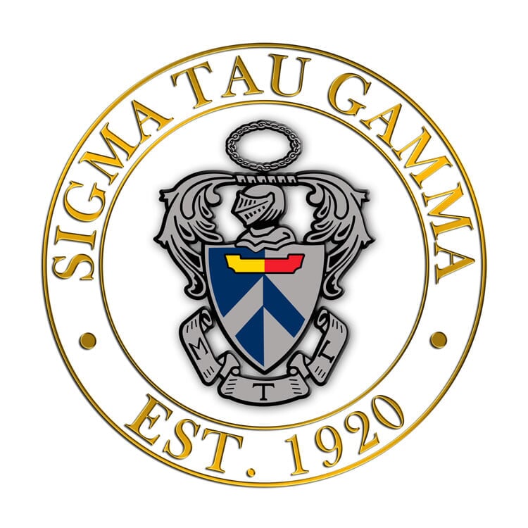 Sigma Tau Gamma Circle Crest - Shield Decal SALE $6.95. - Greek Gear®