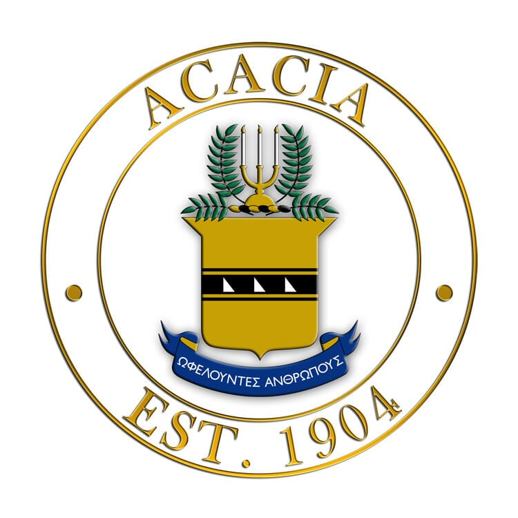 ACACIA Circle Crest Decal SALE $6.99. - Greek Gear®