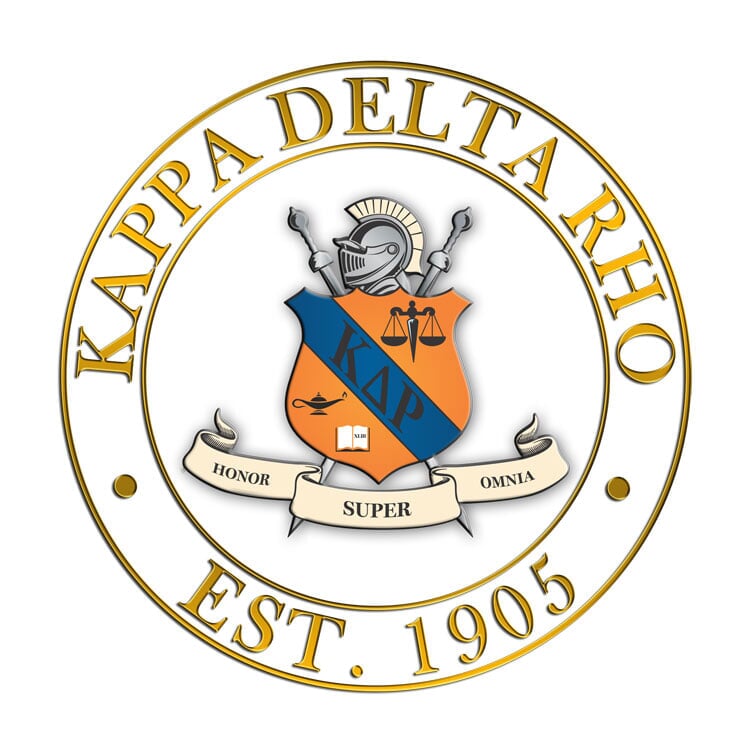 Kappa Delta Rho Circle Crest Decal SALE $6.99. - Greek Gear®