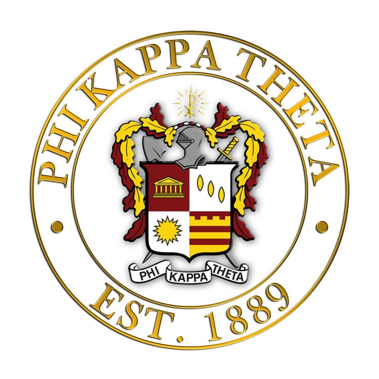 Phi Kappa Theta Circle Crest Decal SALE 6 99 Greek Gear 