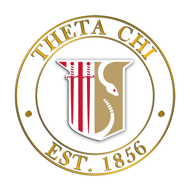 Theta Chi Circle Crest Decal SALE $6.99. - Greek Gear®