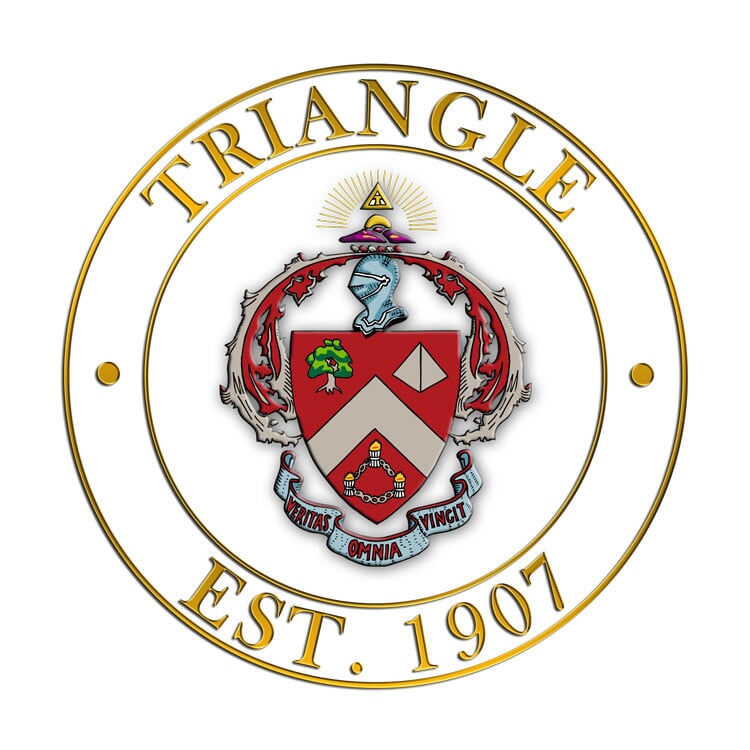 Triangle Circle Crest Decal SALE $6.99. - Greek Gear®