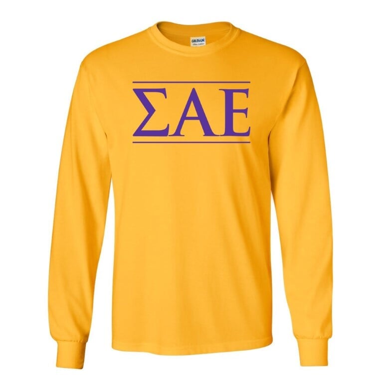 Sigma Alpha Epsilon Logo Long Sleeve Tee SALE $22.95. - Greek Gear®