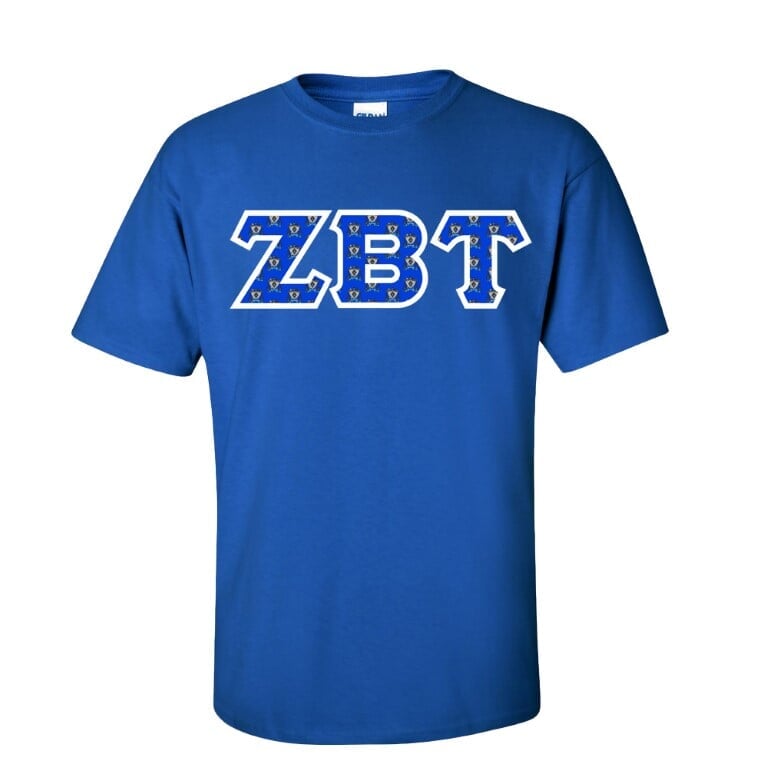 Zeta Beta Tau Fraternity Crest - Shield Twill Letter Tee SALE $29.95 ...