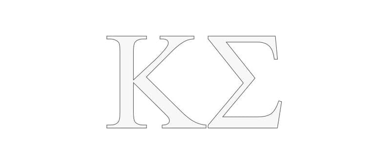 Kappa Sigma Greek Letter Window Sticker Decal SALE $4.95. - Greek Gear®