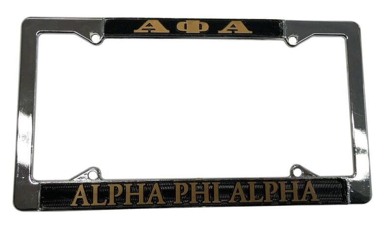 Alpha Phi Alpha Chrome License Plate Frames SALE $16.99. - Greek Gear®