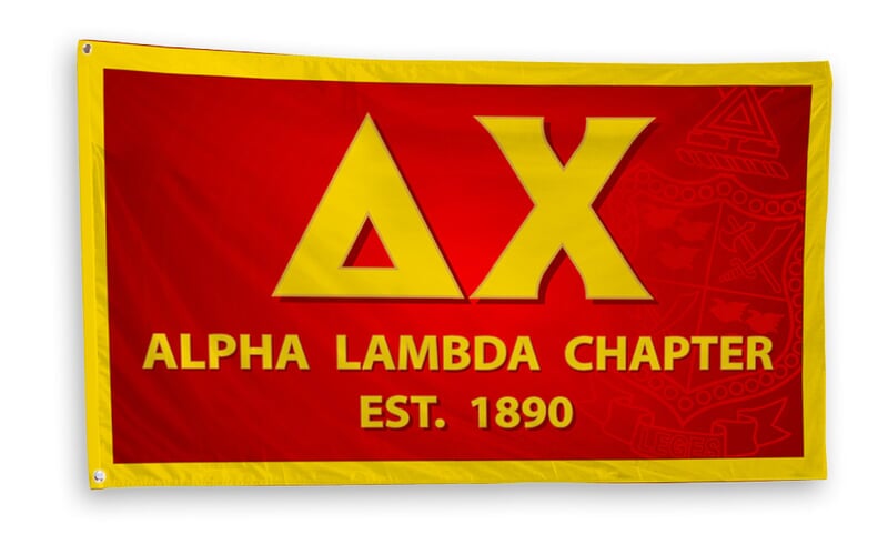 Delta Chi 3 x 5 Flag SALE $69.95. - Greek Gear®