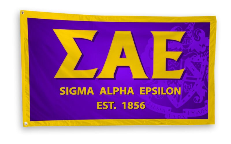 Sigma Alpha Epsilon 3 x 5 Banner SALE $59.95. - Greek Gear®