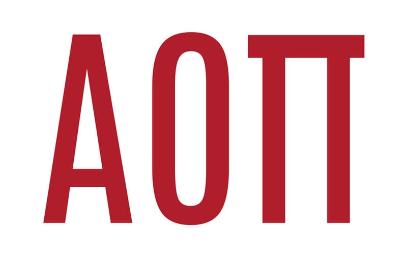 Alpha Omicron Pi Big Greek Letter Window Sticker Decal SALE $8.95 ...