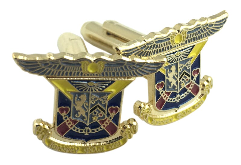 Delta Kappa Epsilon Color Crest Shield Cuff Links On Sale On Sale Sale 2895 Greek Gear®