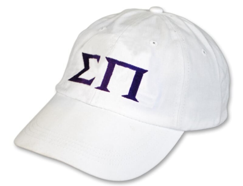 Sigma Pi Letter Hat SALE $21.95. - Greek Gear®