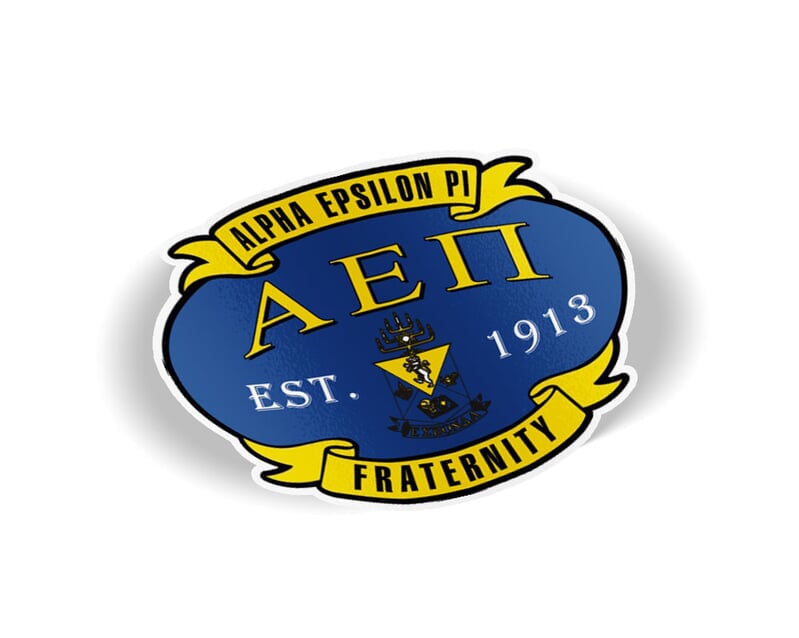 Alpha Epsilon Pi Banner Crest - Shield Decal SALE $6.95. - Greek Gear®