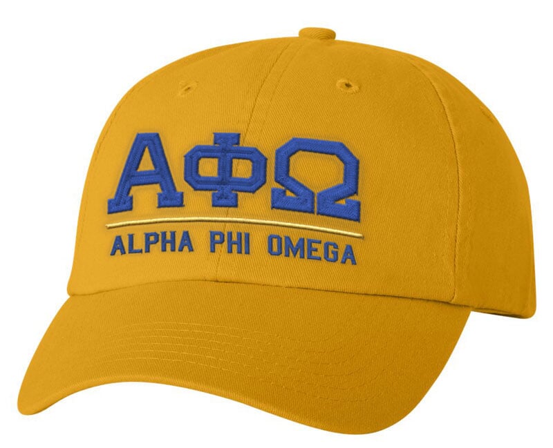 Alpha Phi Omega Old School Greek Letter Hat SALE $21.95. - Greek Gear®