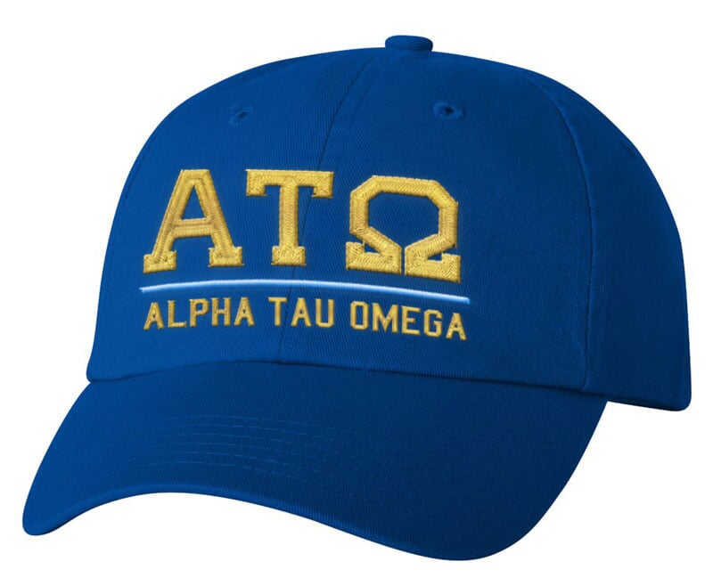 Alpha Tau Omega Old School Greek Letter Hat SALE $21.95. - Greek Gear®