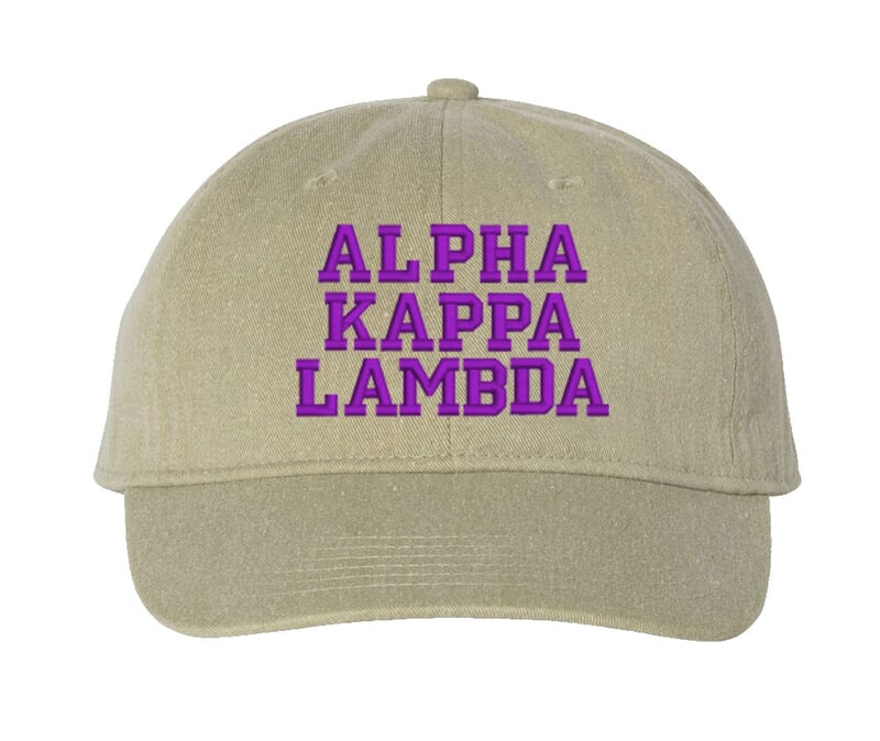 Alpha Kappa Lambda Pigment Dyed Baseball Cap SALE $24.95. - Greek Gear®