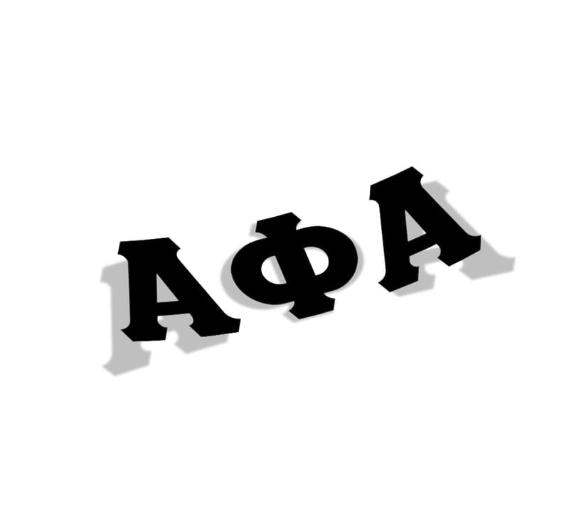 Alpha Phi Alpha Big Greek Letter Window Sticker Decal SALE $8.95 ...