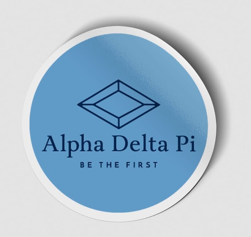 Alpha Delta Pi Logo Round Decal SALE $4.95. - Greek Gear®
