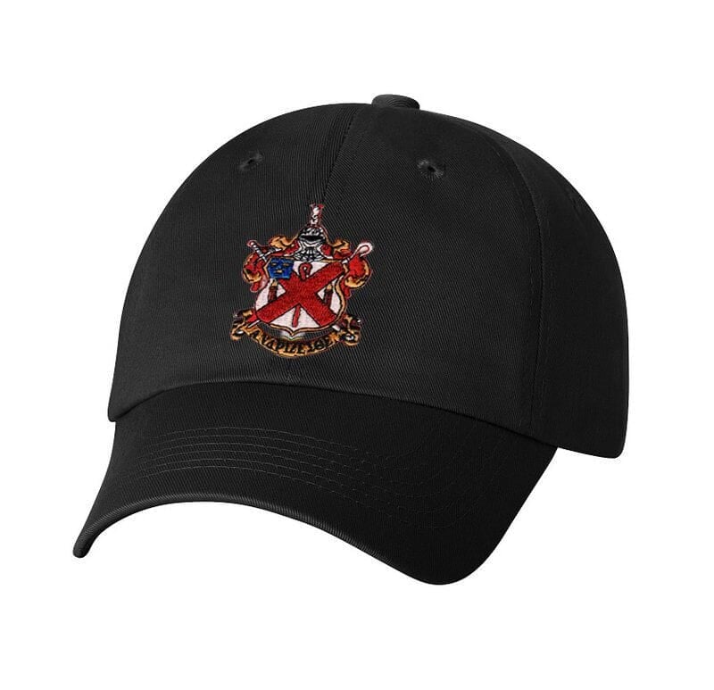 DISCOUNT-Alpha Chi Rho Crest - Shield Emblem Hat SALE $21.95. - Greek Gear®