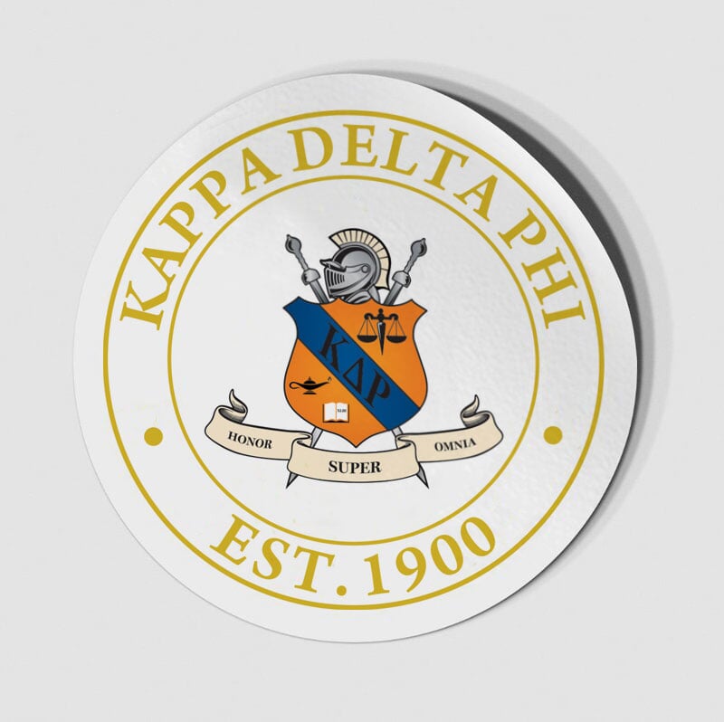 Kappa Delta Rho Circle Crest - Shield Decal SALE $6.95. - Greek Gear®