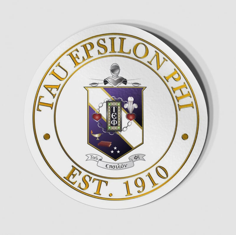 Tau Epsilon Phi Circle Crest - Shield Decal SALE $6.95. - Greek Gear®