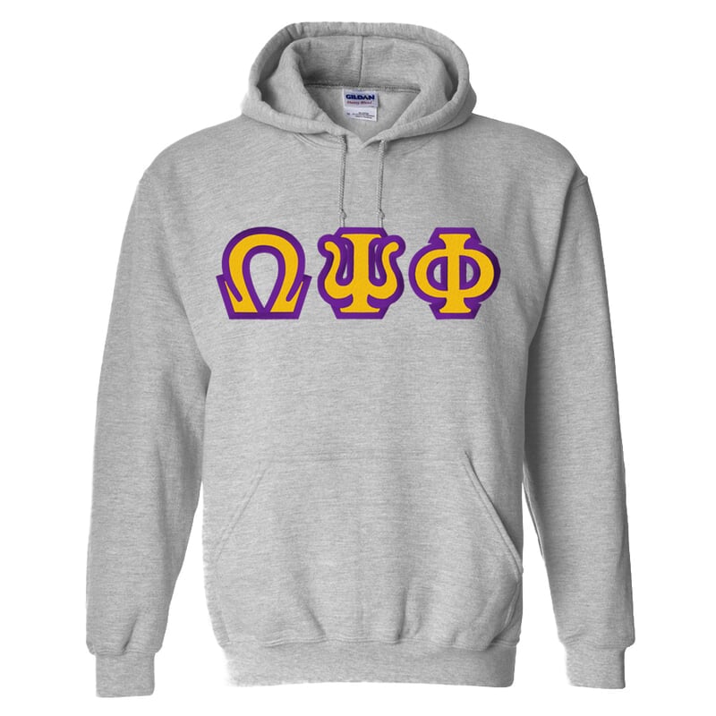 Omega Psi Phi Custom Twill Hooded Sweatshirt SALE $40.00. - Greek Gear®