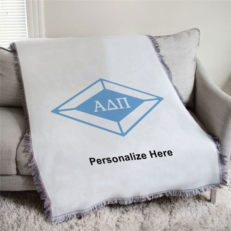 Alpha Delta Pi Diamond Afghan Blanket Throw SALE $64.95. - Greek Gear®