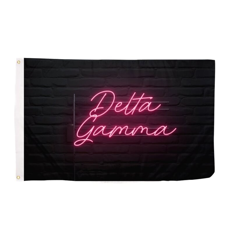 Delta Gamma Neon Flag SALE $29.99. - Greek Gear®