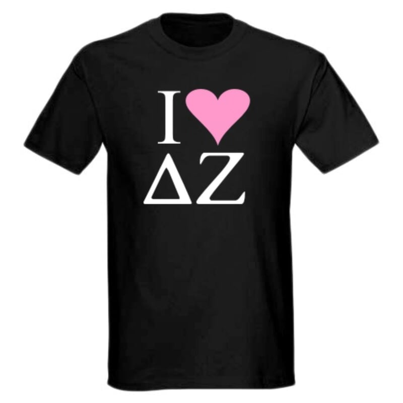 I Love Delta Zeta T-Shirts SALE $15.95. - Greek Gear®
