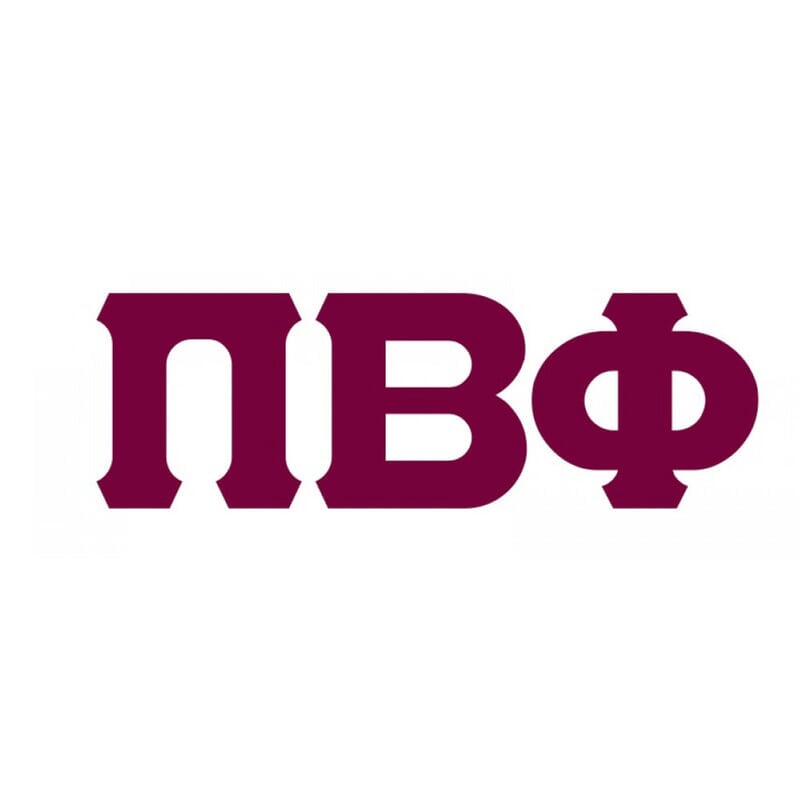 Pi Beta Phi Big Greek Letter Window Sticker Decal SALE $8.95. - Greek Gear®