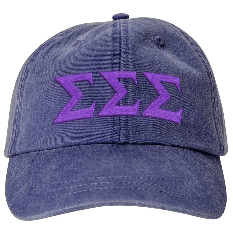 Sigma Sigma Sigma Lettered Premium Pastel Hat SALE $24.95. - Greek Gear®