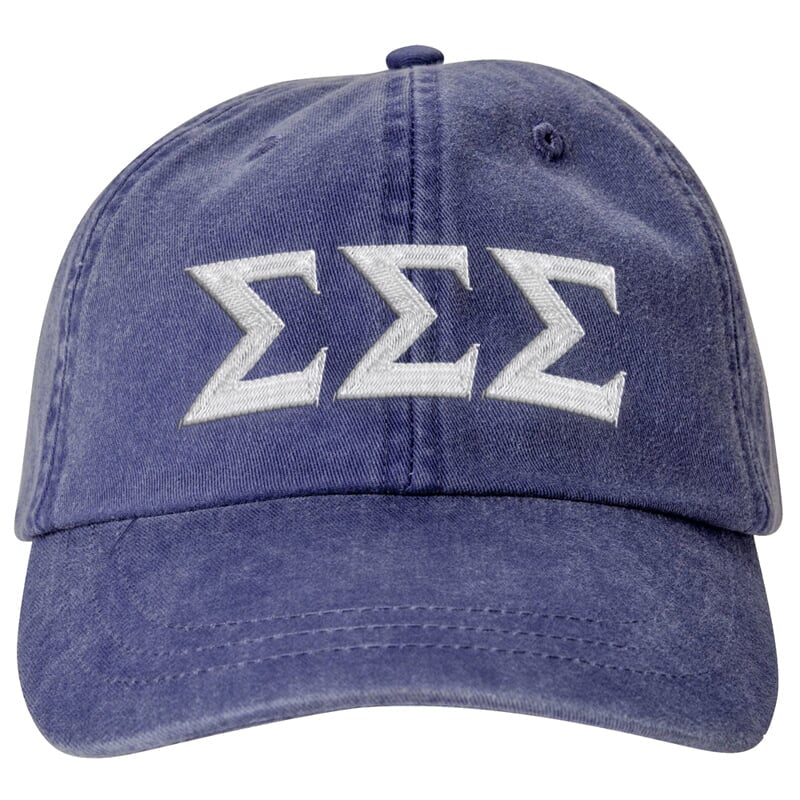 Sigma Sigma Sigma Lettered Premium Pastel Hat SALE $24.95. - Greek Gear®