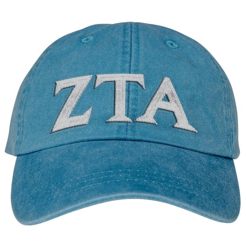 Zeta Tau Alpha Lettered Premium Pastel Hat SALE $24.95. - Greek Gear®