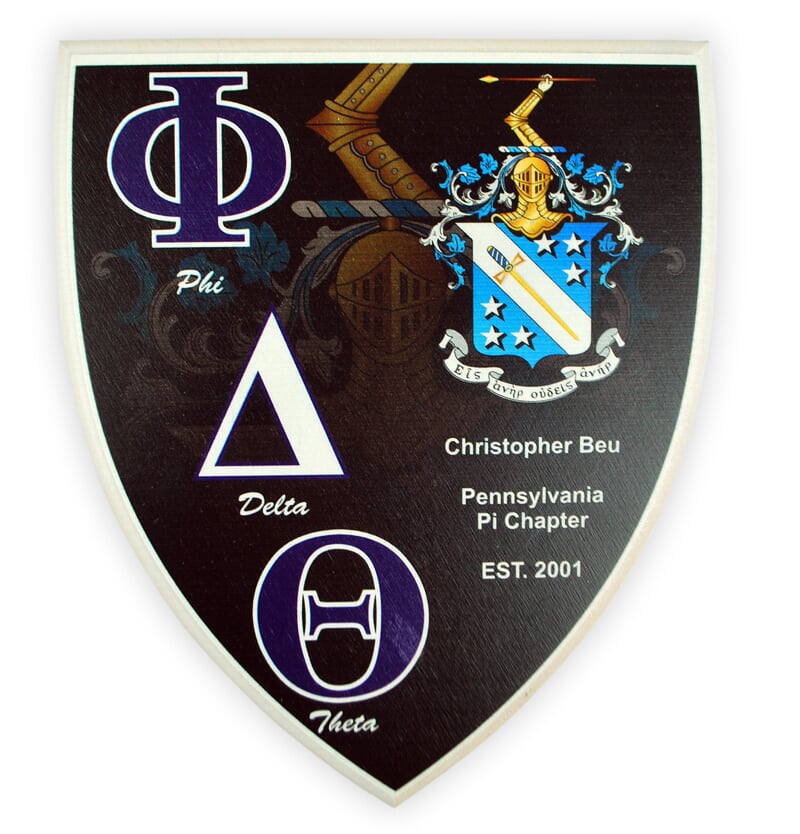 Phi Delta Theta Custom Fraternity Shield SALE $44.95. - Greek Gear®