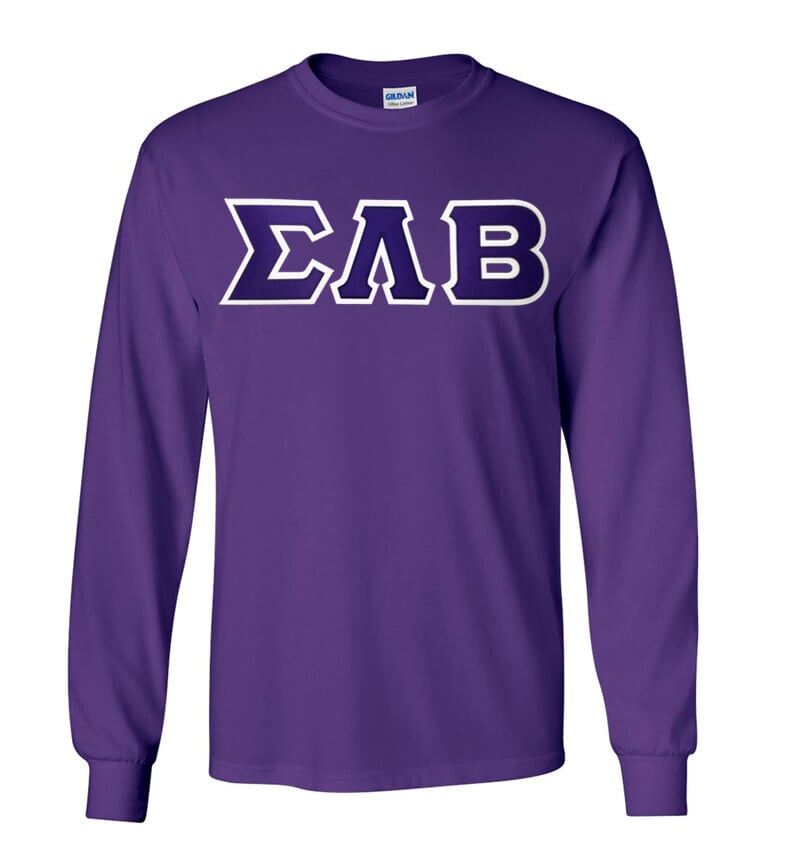 Sigma Lambda Beta Lettered Long Sleeve Shirt SALE $29.95. - Greek Gear®