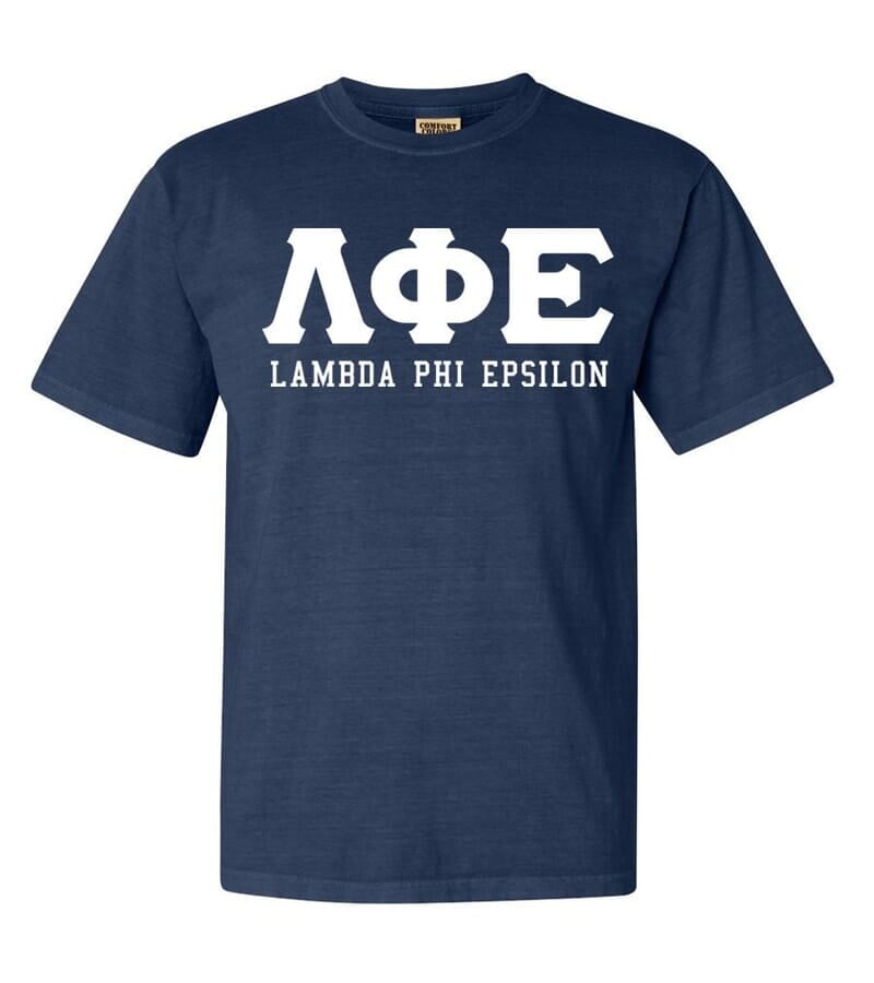 Lambda Phi Epsilon Greek Custom Comfort Colors Heavyweight T-Shirt SALE $25.00. - Greek Gear®