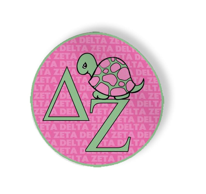 Delta Zeta Mascot Round Decals SALE $4.95. - Greek Gear®