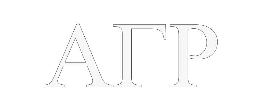 Alpha Gamma Rho Greek Letter Window Sticker Decal SALE $4.95. - Greek Gear®