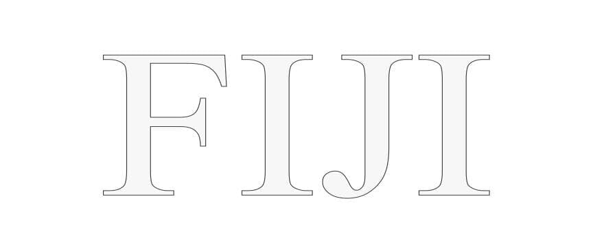 FIJI Fraternity Letter Window Sticker Decal SALE $4.95. - Greek Gear®
