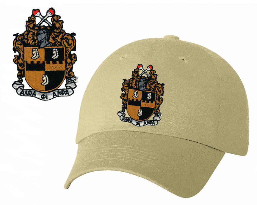 DISCOUNT-Alpha Phi Alpha Crest - Shield Hat SALE $21.95. - Greek Gear®