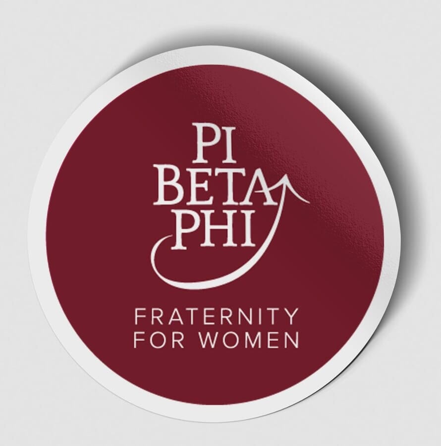 Pi Beta Phi Logo Round Decal SALE $4.95. - Greek Gear®