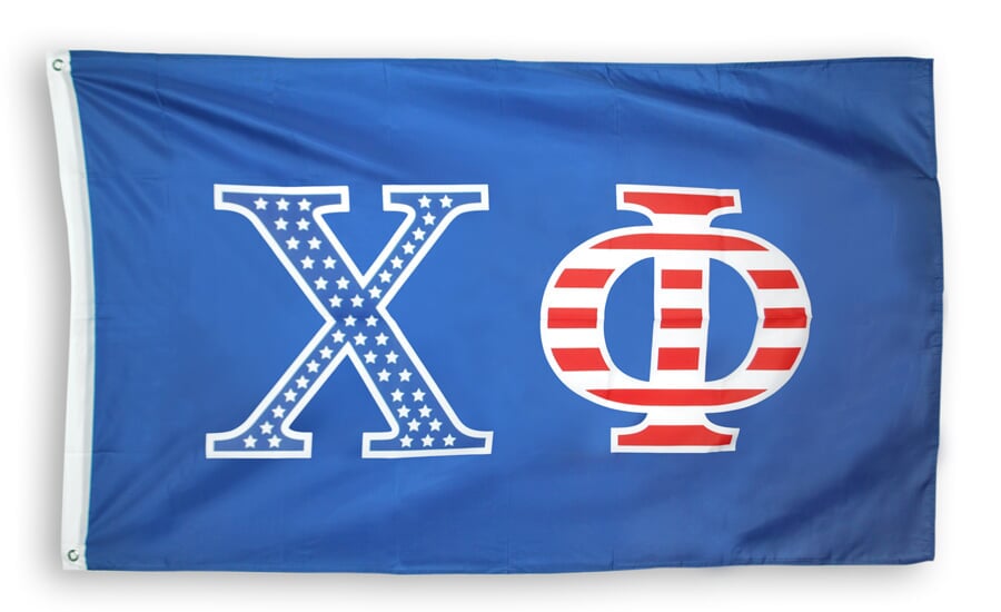 Chi Phi 3 X 5 USA Flag SALE $29.99. - Greek Gear®