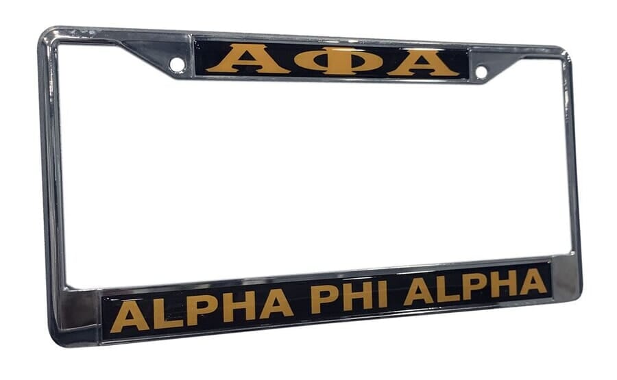 Alpha Phi Alpha Chrome License Plate Frames SALE $19.95. - Greek Gear®
