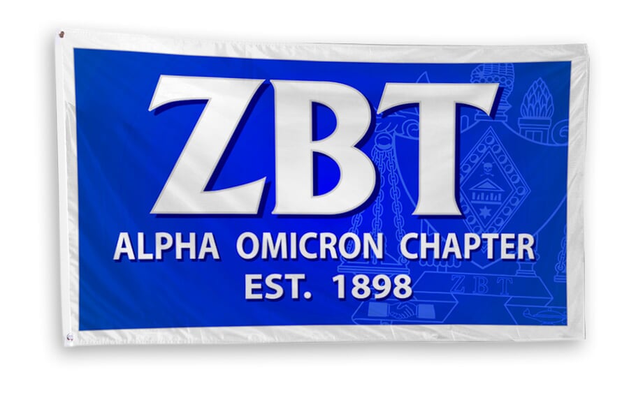 Zeta Beta Tau 3 x 5 Flag SALE $69.95. - Greek Gear®