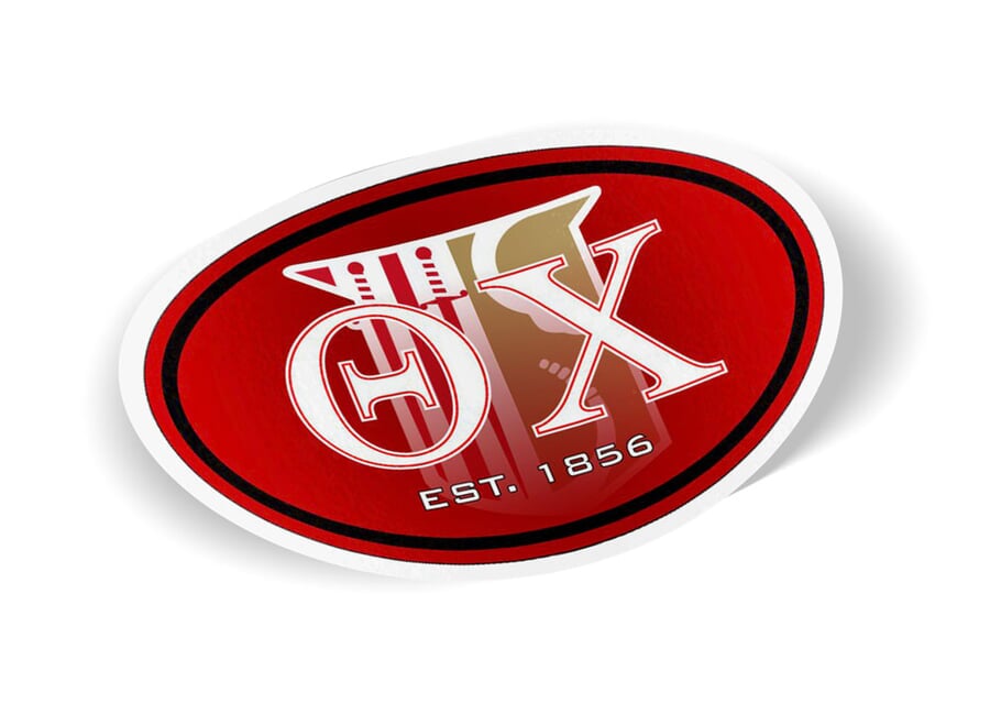 Theta Chi Color Oval Decal SALE $6.95. - Greek Gear®